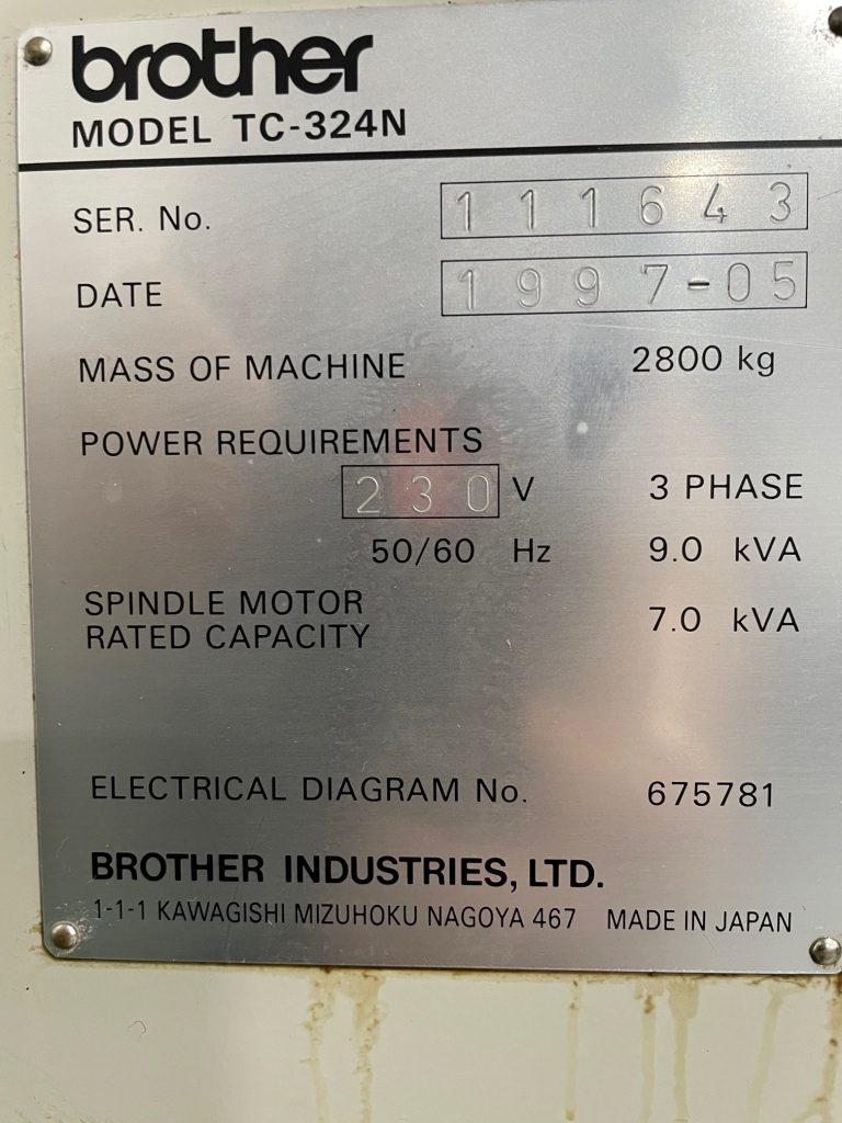 Brother TC-324N – Year 1997 – Cncbul.co.uk