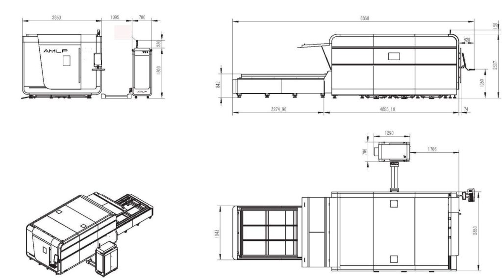 AMLP Raycus RLS200 3015 Fiber Laser Machine – Cncbul.co.uk