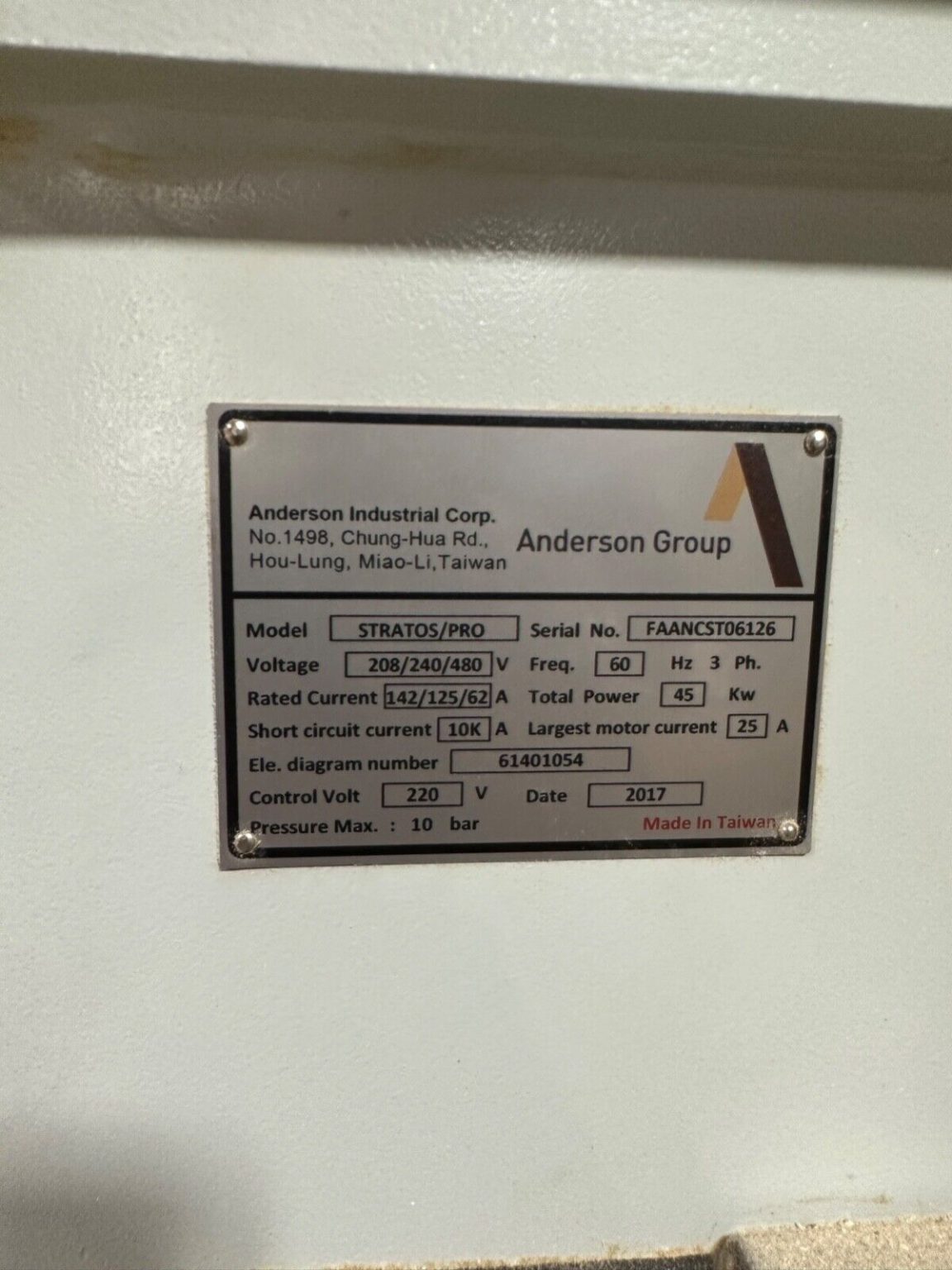 Anderson Stratos Pro CNC Router – Year 2017 – Cncbul.co.uk