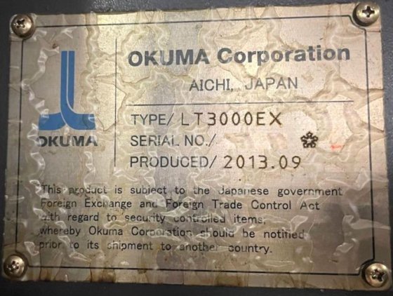Okuma LT3000 EX – Year 2013 – Cncbul.co.uk