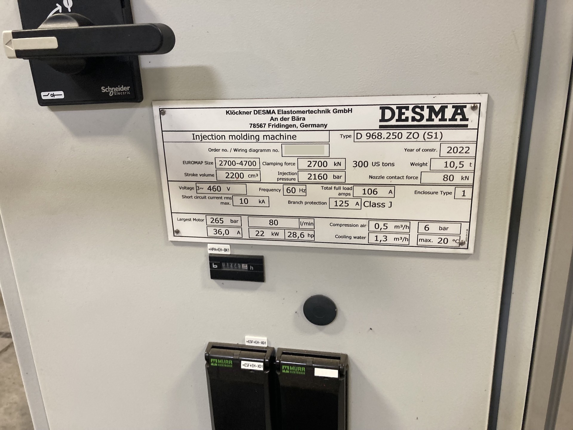 Desma 968.250 ZO Injection Molding Machine – Year 2022 – Cncbul.co.uk