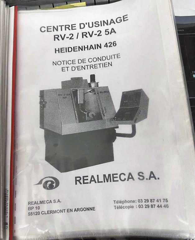 Realmeca RV-2 5A CNC Vertical Machining Center – Year 2001 – Cncbul.co.uk