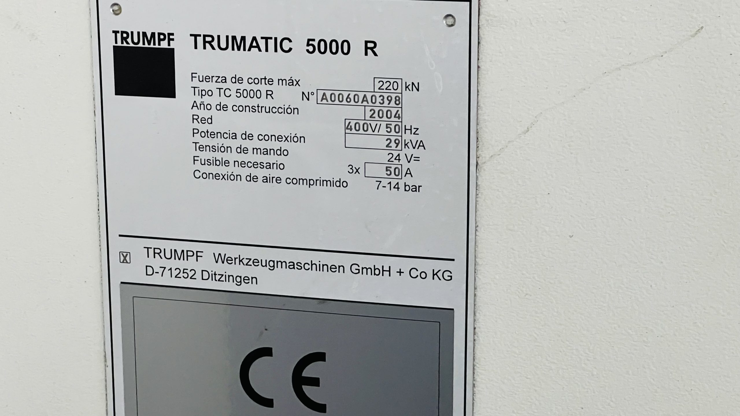 TRUMPF TRUMATIC 5000R – Year 2004 – Cncbul.co.uk