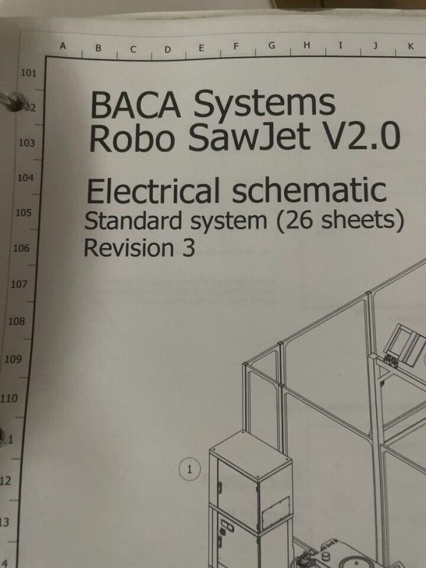 BACA Systems Robo SawJet V2.0 Complete Robot Granite Cutting Saw System ...