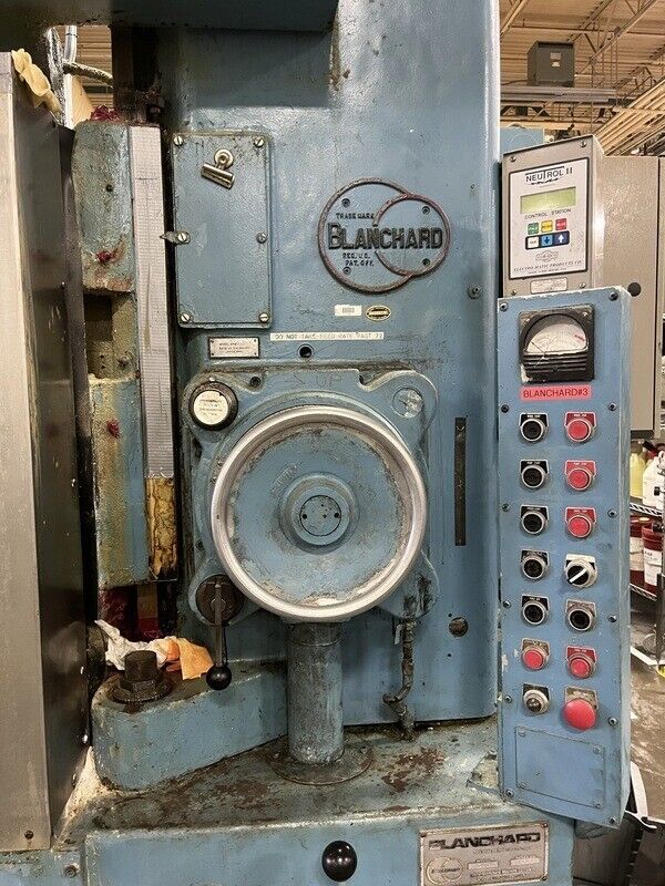 Blanchard 20K-36 Vertical Spindle Rotary Surface Grinder – Year 1982 ...