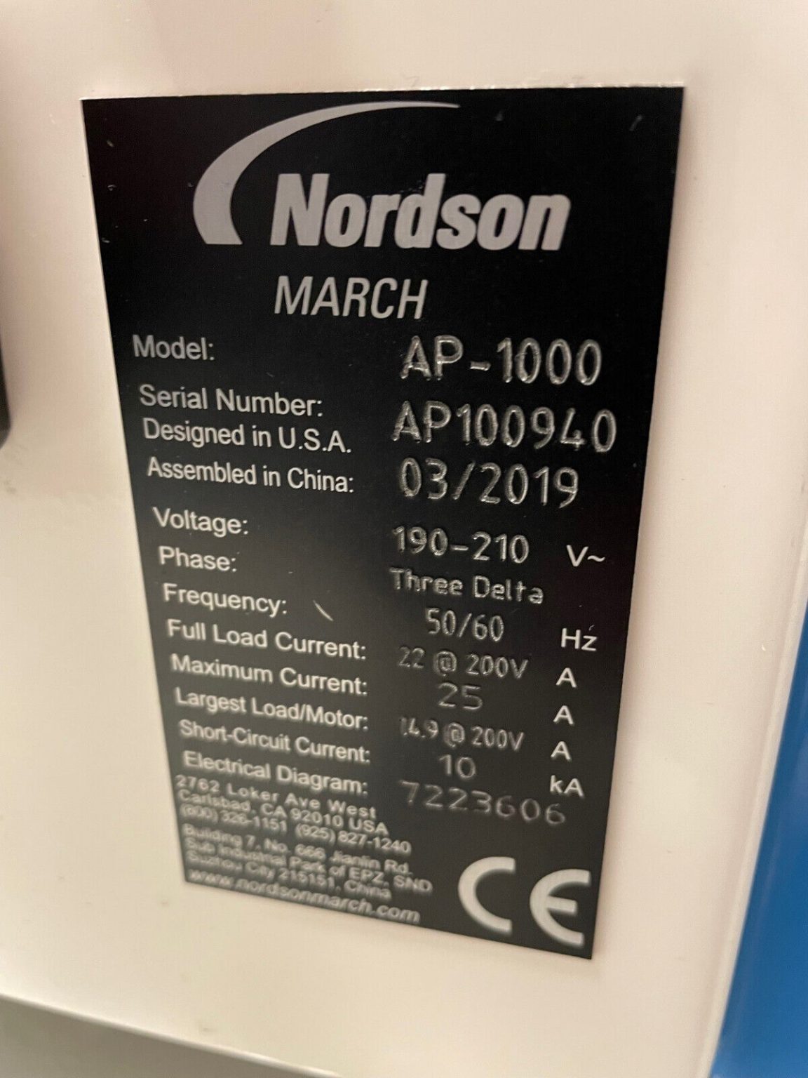 Nordson March AP-1000 Plasma System with PolyScience WhisperCool ...