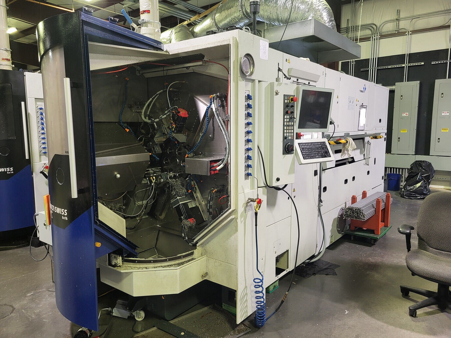 TORNOS MULTISWISS Multidelta 6 x 16 Swiss Type Automatic CNC Lathe ...