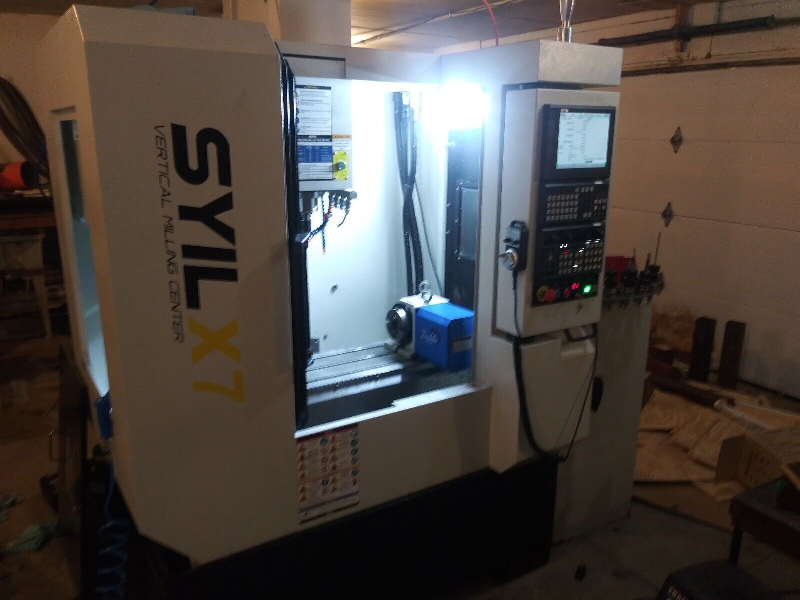 SYIL X7 CNC Vertical Machining Center with 4th Axis Rotary Table ...