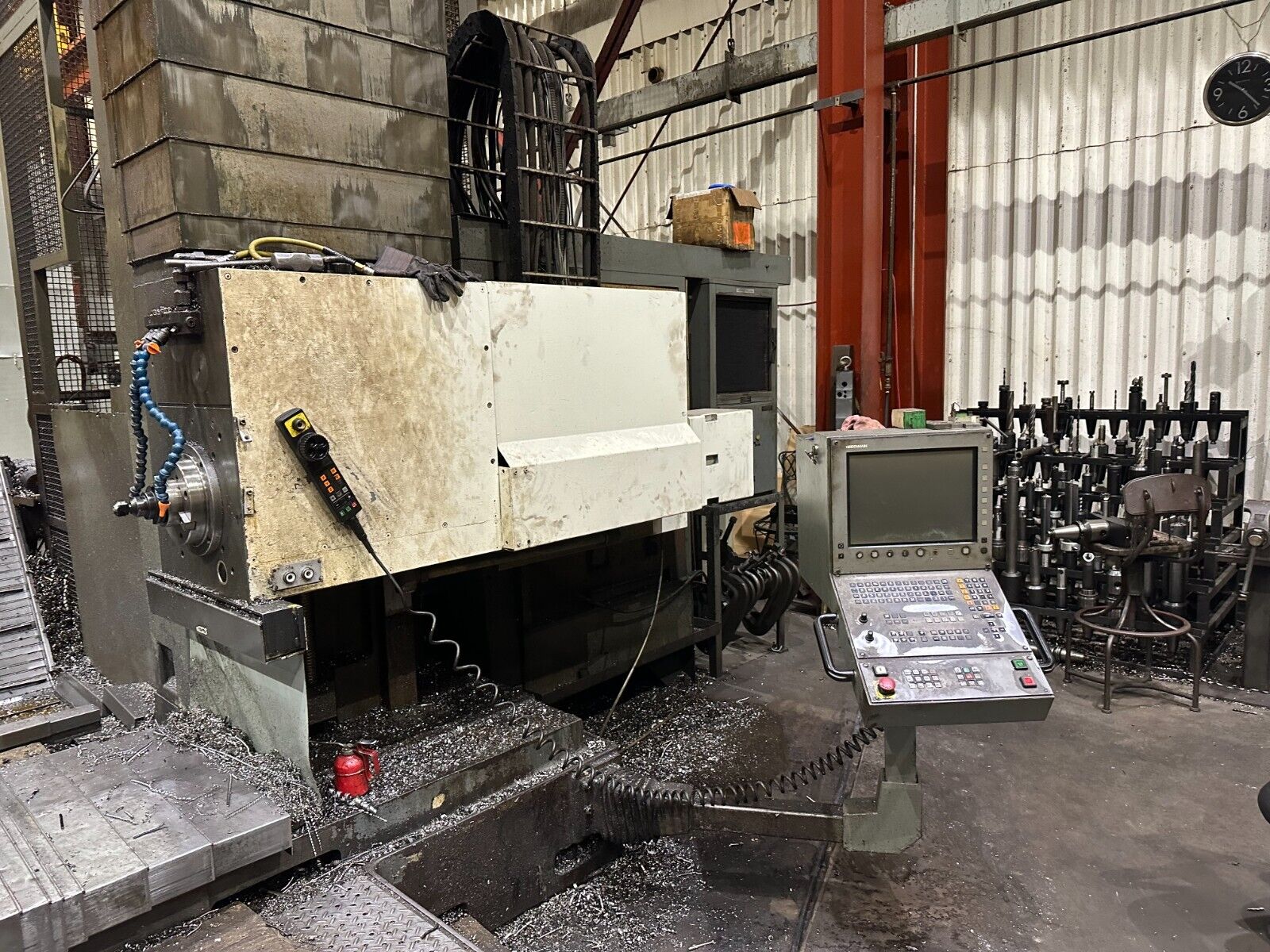 Wotan Cutmax 2 CNC Horizontal Boring Mill with Rotary Table – Year 1994 ...