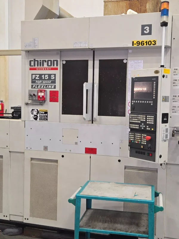 CHIRON FZ 15 S High Speed FLEXLINE CNC 5-Axis Machining Center Line ...