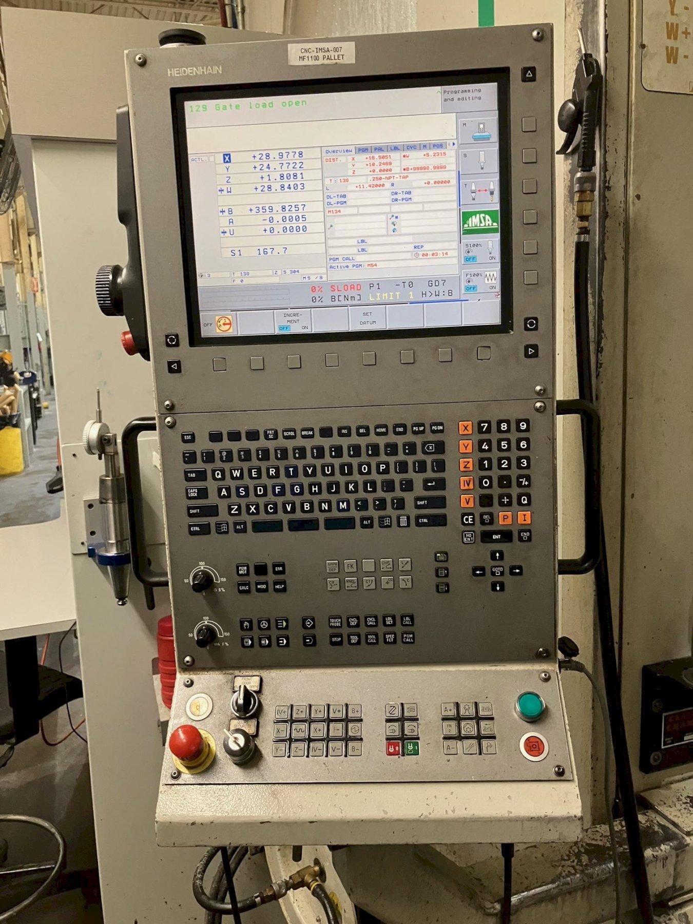 IMSA MF1100BBLL/6P CNC 5-Axis Gun Drill 2DD15 IMSA Dual Pallet – Year ...