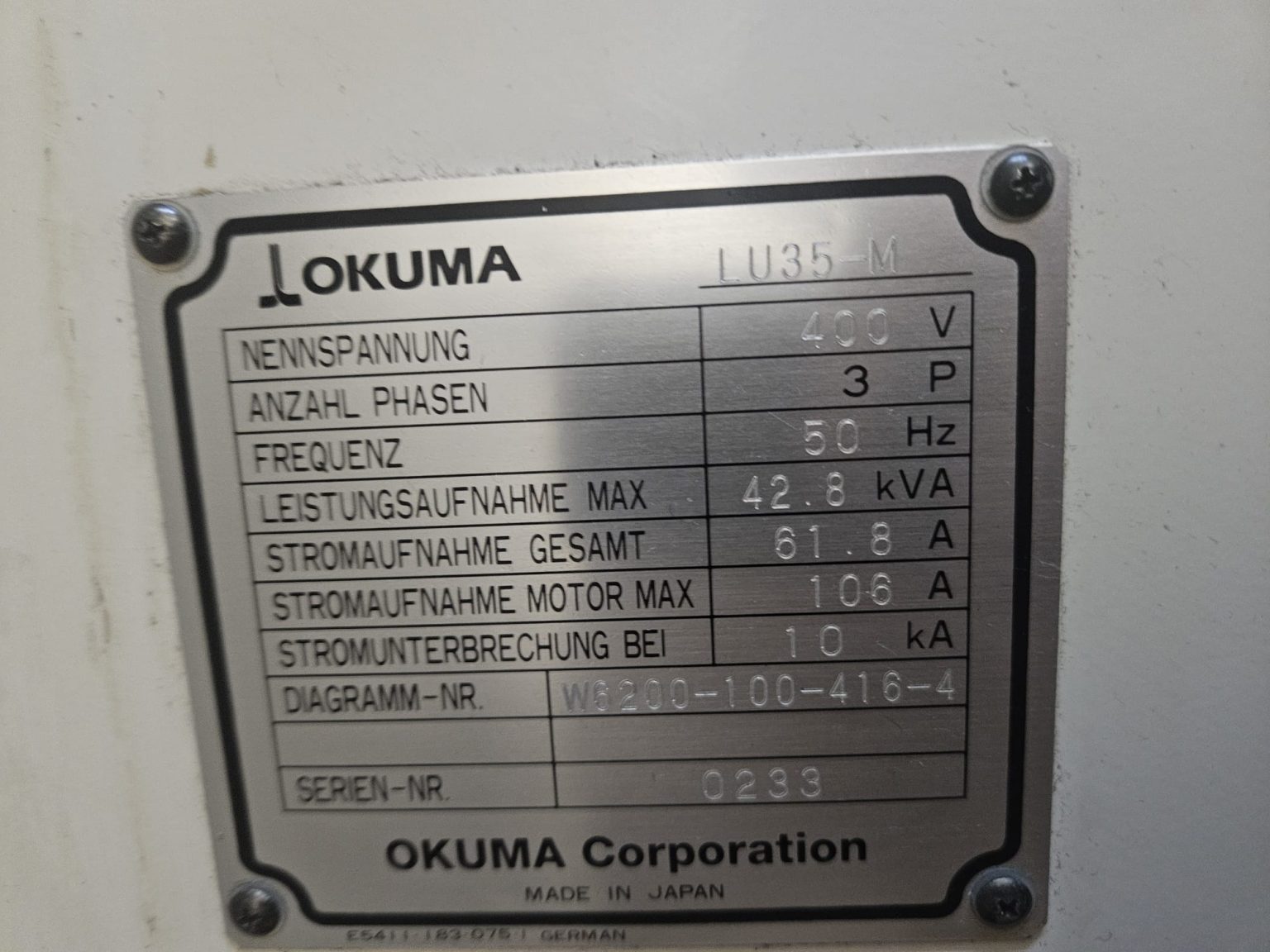 Okuma Impact LU35-M CNC Turning Center – Year 1999 – Cncbul.co.uk