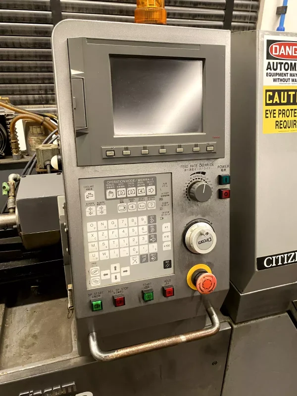 Citizen BL12 V CNC Swiss Lathe with Ikura Seiki Bartop Servo Bar Feeder ...