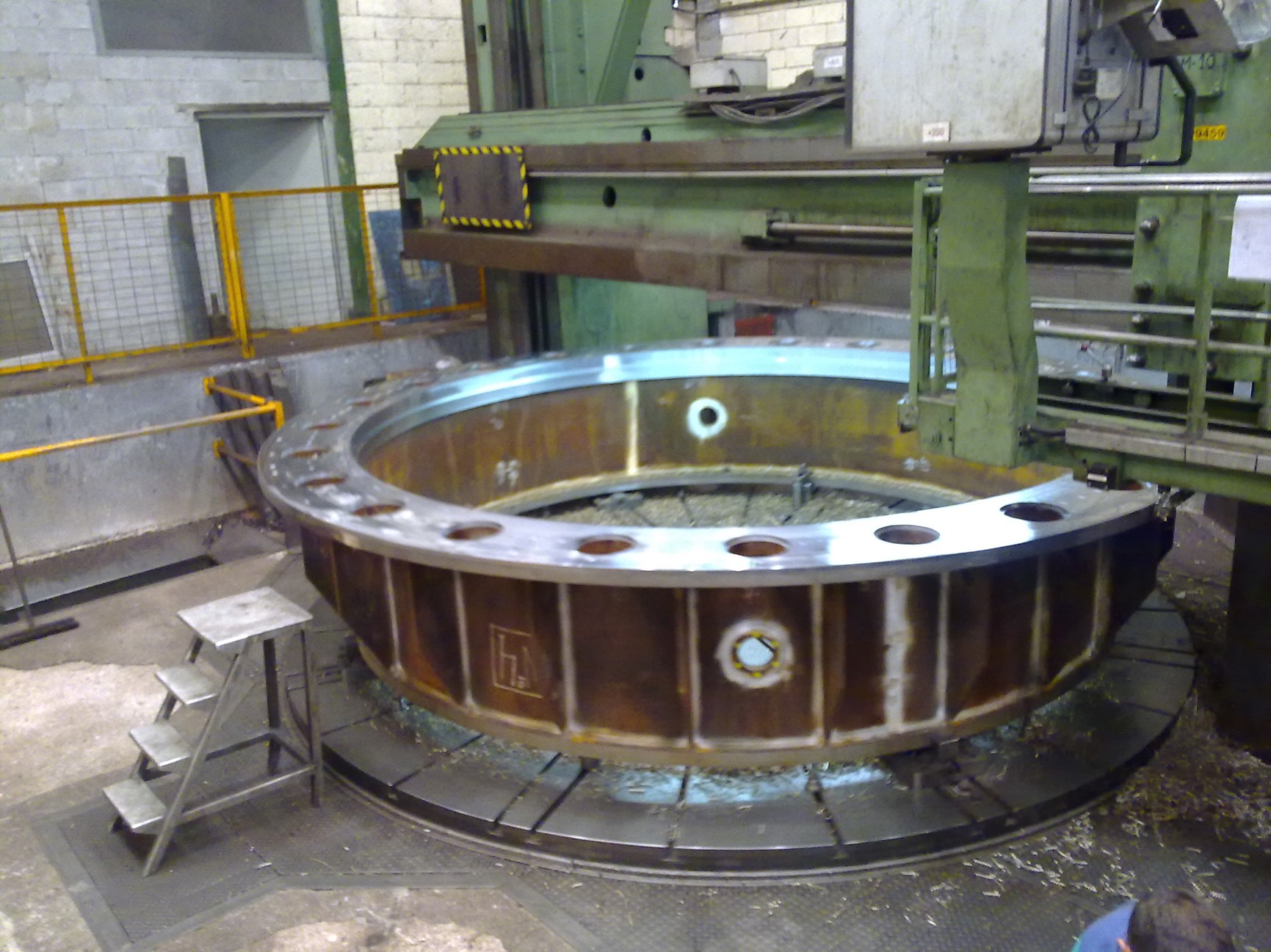 SCHIESS 18 VBM CNC Double Column Vertical Lathe 6 Meters – Retrofitted ...