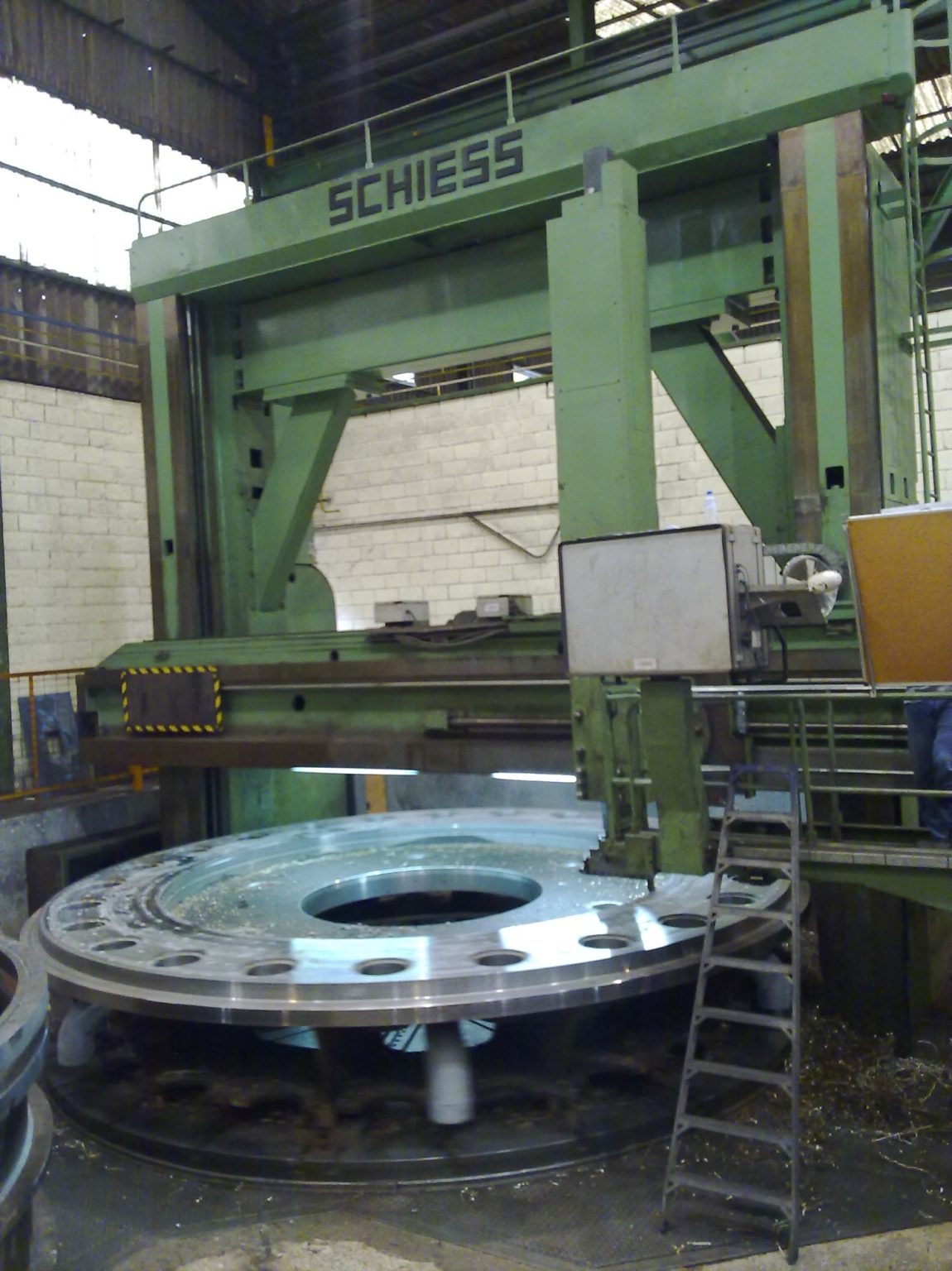 SCHIESS 18 VBM CNC Double Column Vertical Lathe 6 Meters – Retrofitted ...