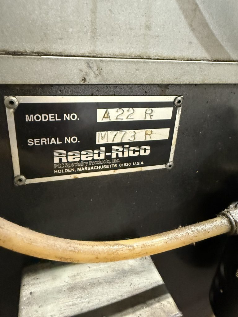 Reed-Rico A 22 R Thread Roller – Cncbul.co.uk